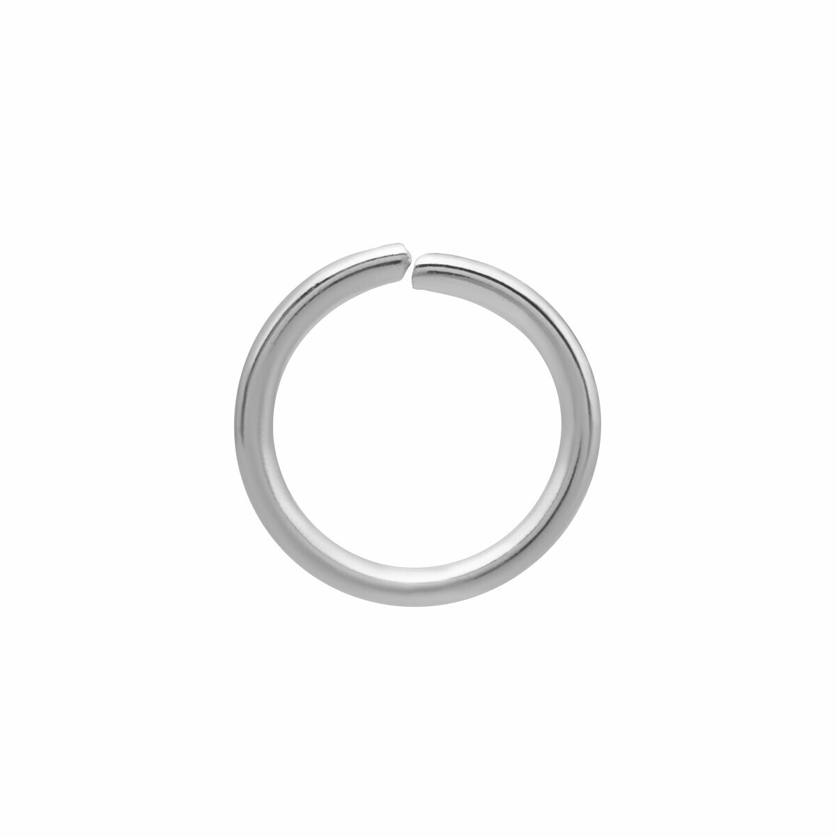 Кольцо соединительное для бижутерии, 0,9*8 мм, 50 шт, Astra&Craft (никель)