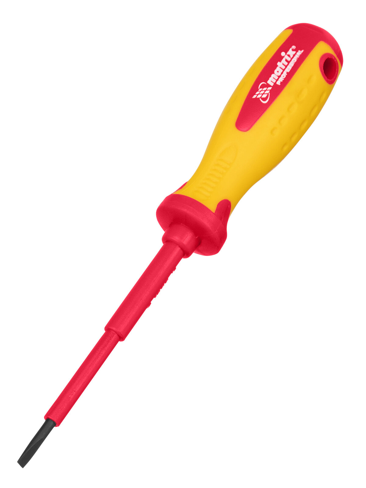 Отвертка Matrix Insulated SL3, 0 x 80 мм, CrMo, до 1000 В, двухкомп. рукоятка 12914