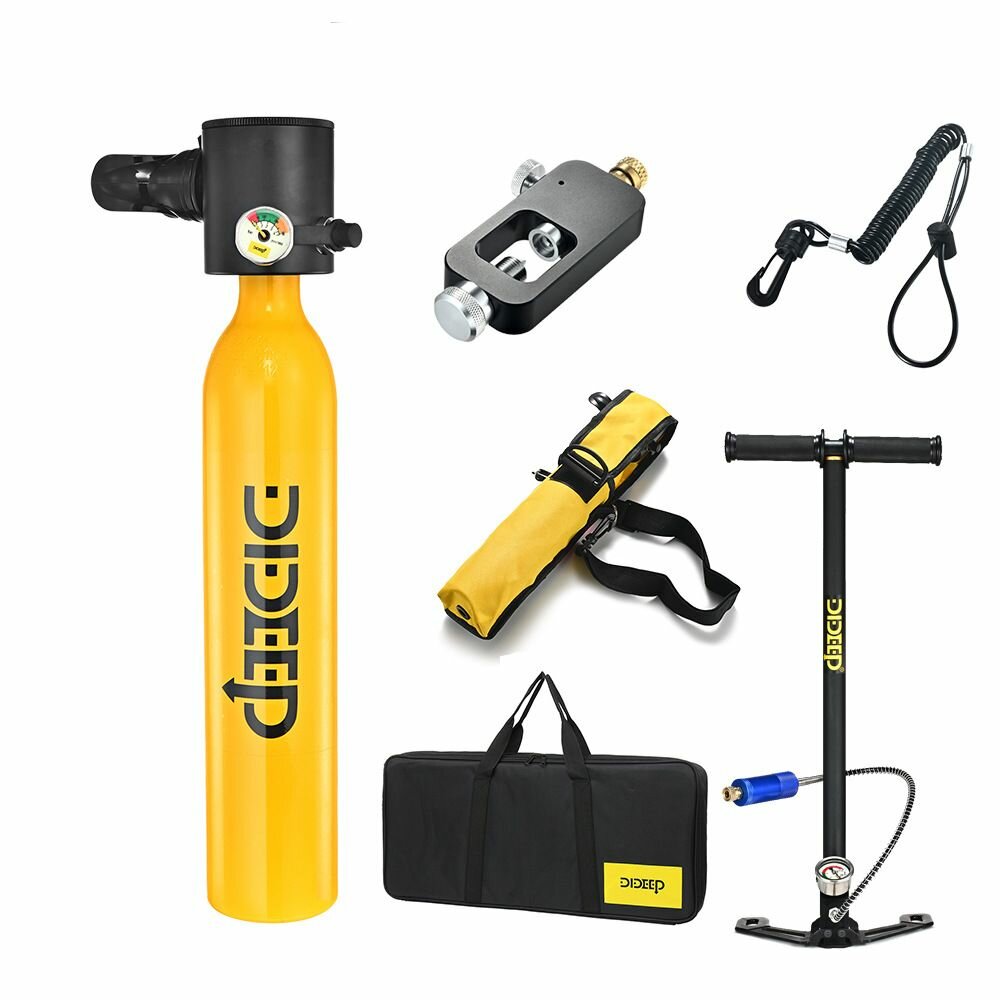 DIDEEP 0.5L Новый Акваланг для Подводного Дыхания Компактный Кислородный Баллон для Дайвинг-Обучения и Плавания