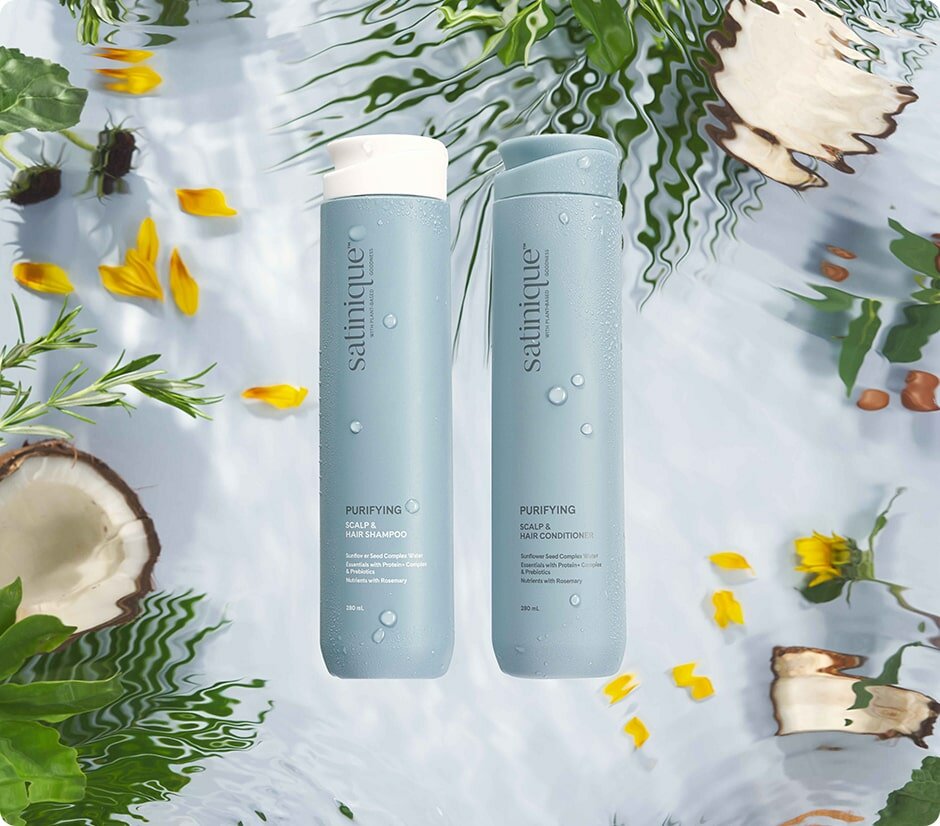 Набор Satinique Шампунь и кондиционер очищающий для жирных волос; AMWAY