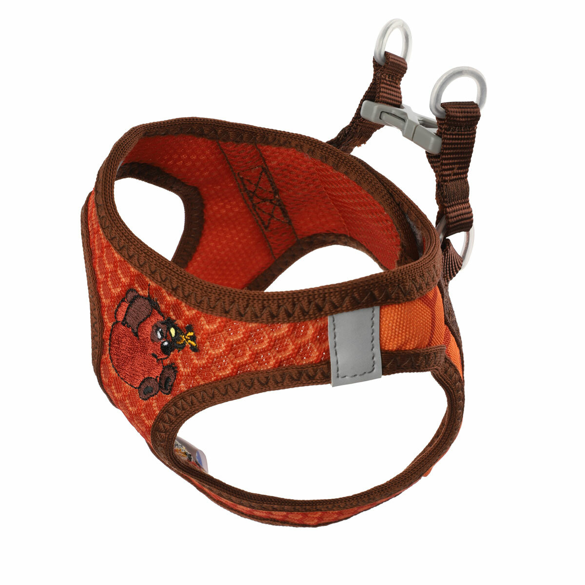 Шлейка-жилетка для собак "Неправильные пчёлы" S, терракотовая, обхват груди 37-40см, Triol