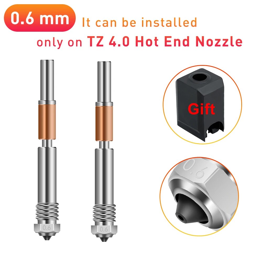 Новое обновление Hotend TZ4.0 для BambuLab P1S P1P X1 X1C X1E, цельное сопло из закаленной стали, комплекты Hot End, аксессуары для 3D-принтеров