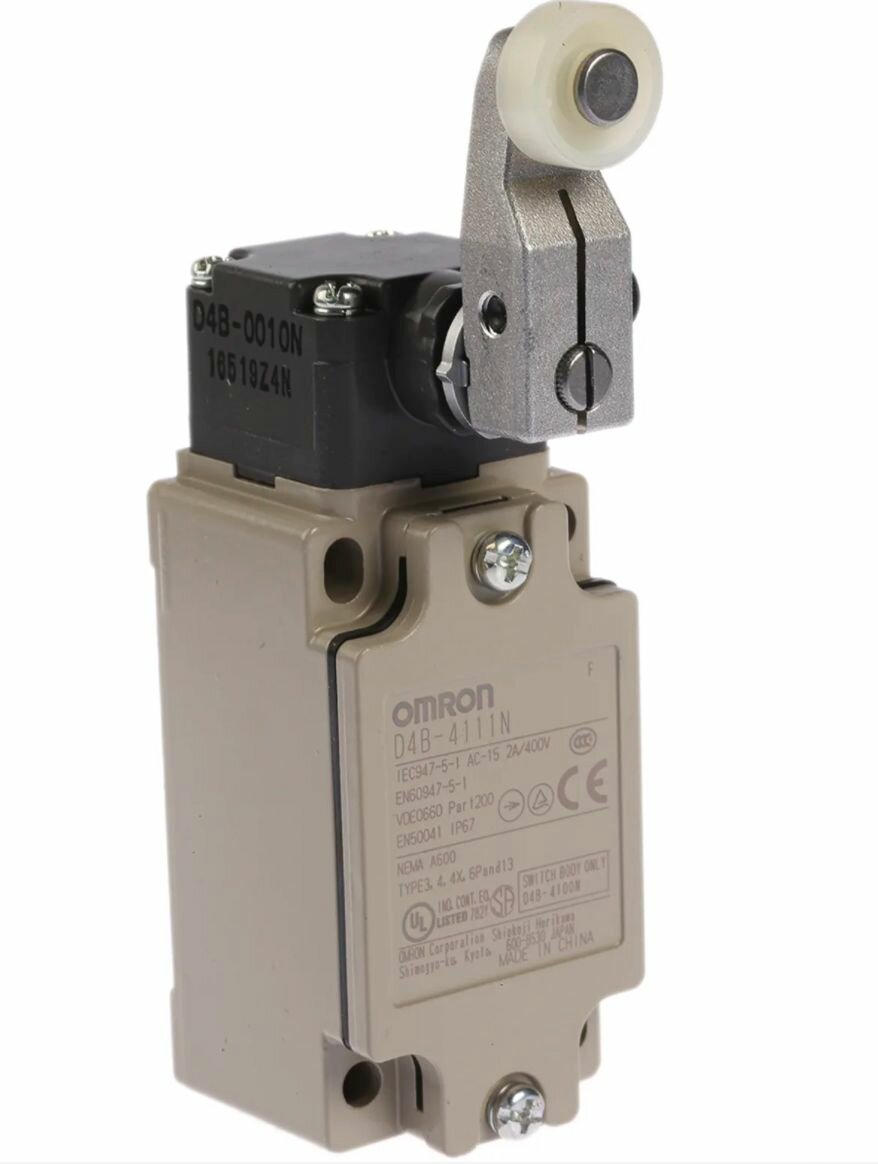 D4B-4111N Выключатель путевой: рычаг с полимерным роликом