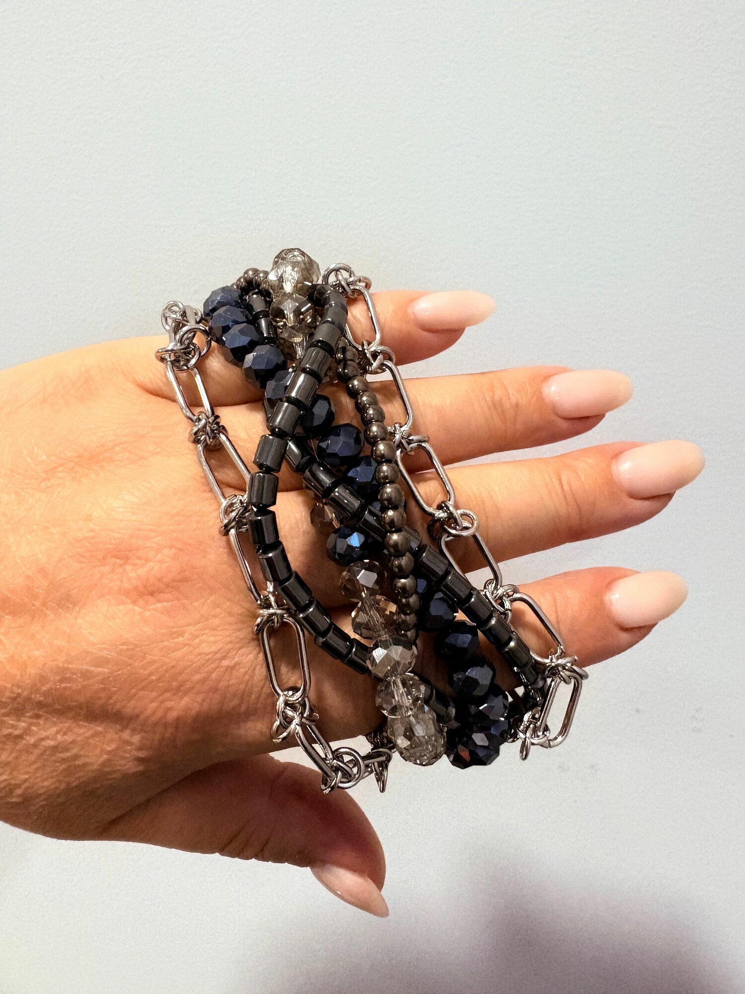 Браслет-манжета, гематит