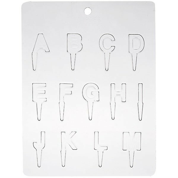 Форма для шоколада «Английские буквы для торта A-M», полиэтилен, 24✕18,5 см (Martellato)