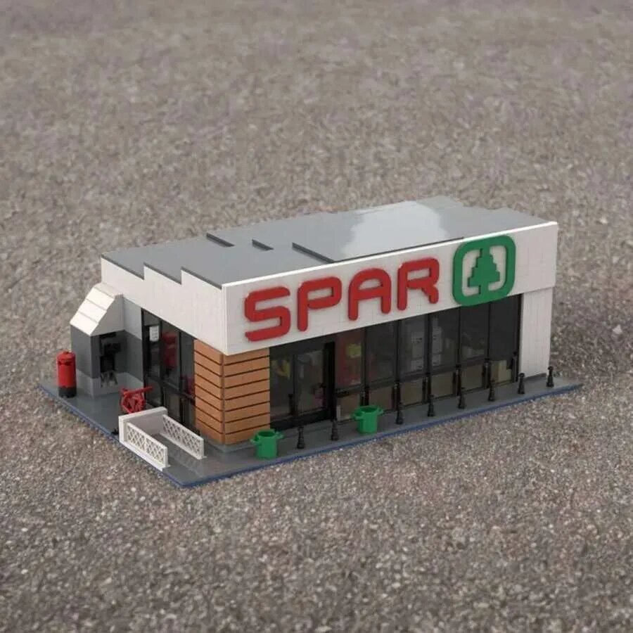 MOC SPAR Магазин 2129 деталей