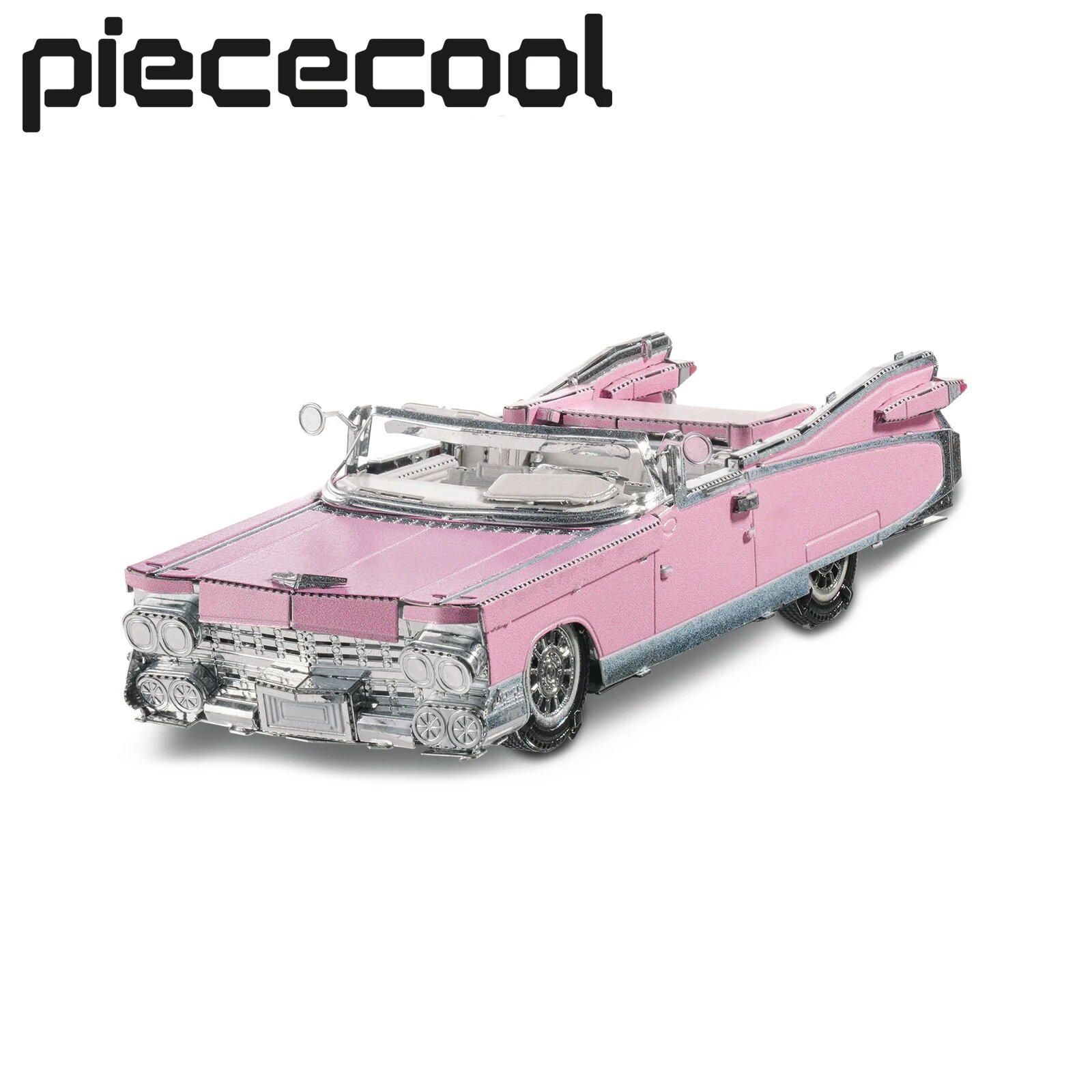 Набор для сборки металлической модели Piececool розового кабриолета