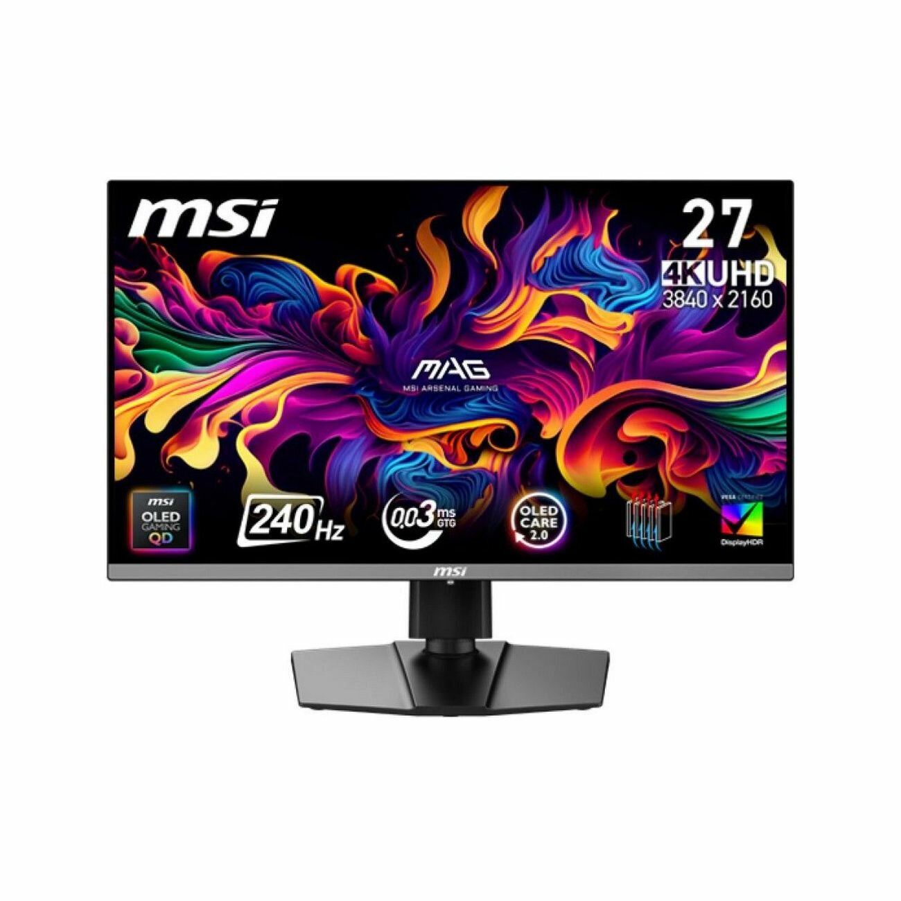Монитор MSI MAG 272UP X24, QD-OLED, 26.5", 240 Hz, 4K 3840×2160