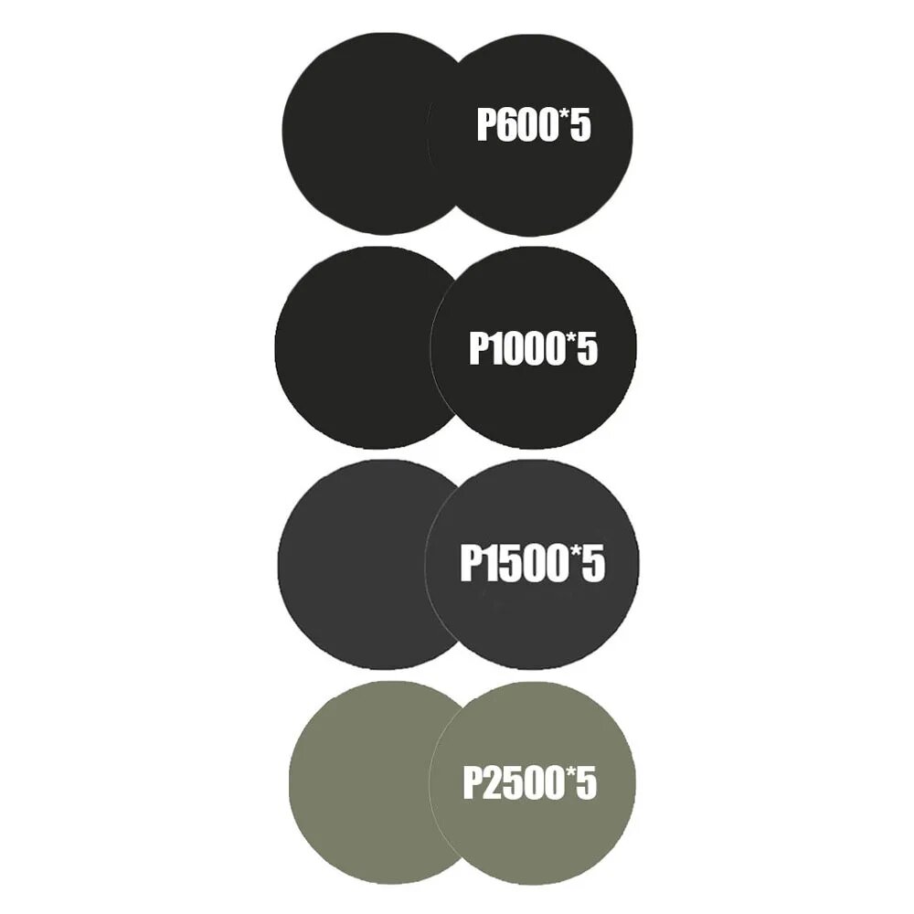 Круглый шлифовальный диск 3 дюйма, абразивный Полировочный диск, пластина, шлифовальный лист, набор для полировки, диски из наждачной бумаги, зернистость 800, 1200, 2000, 3000
