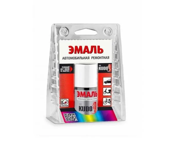 Краска с кисточкой мокрый асфальт 626, металлик, 15 мл. kudo