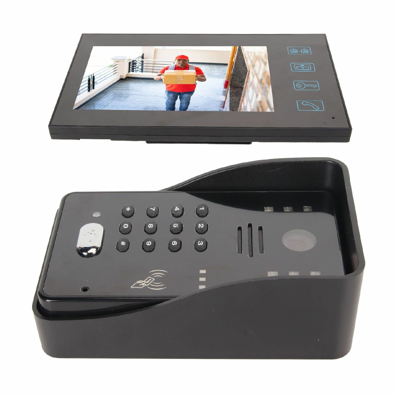 Видеодомофон 7" TFT RFID пароль — фото 1