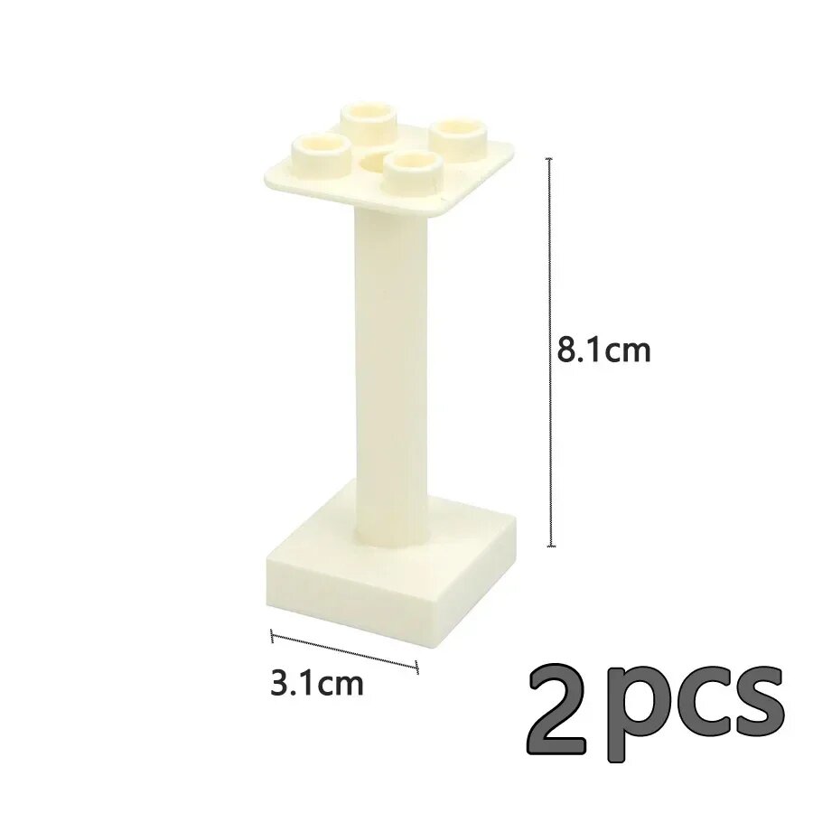 Большие строительные блоки Miguba для взрослых White Column