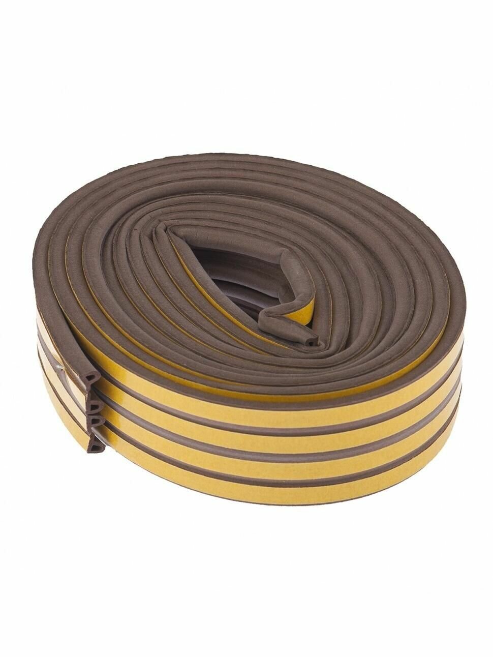 Уплотнитель, 24 м, профиль "P", коричневый Сибртех 93947