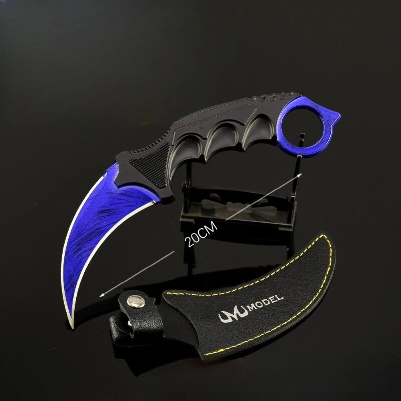 Модель Красный Паучий Кготь карманный нож Темно-синий, 20cm Claw Knife-Blue
