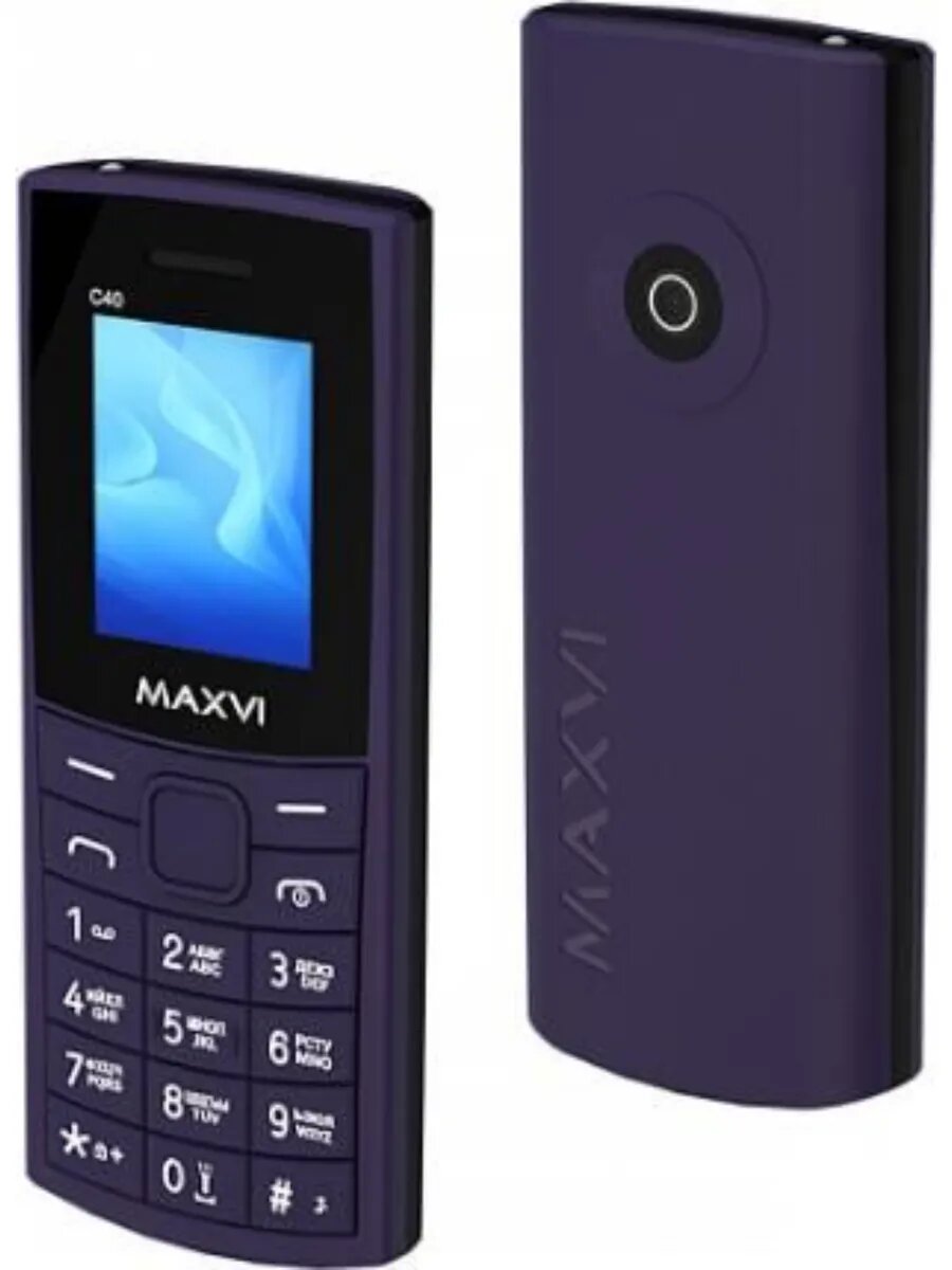 Мобильный телефон кнопочный C40 Purple 2.1" 600 мА⋅ч