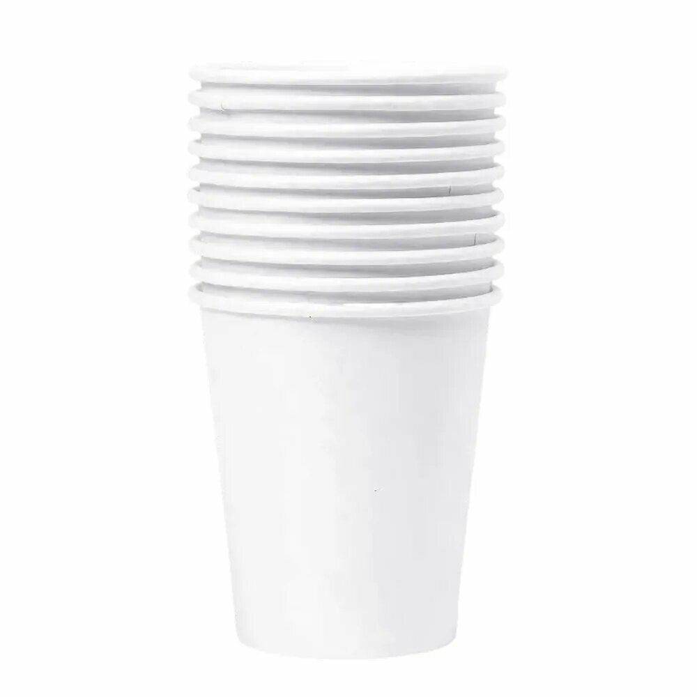 10 штук биоразлагаемых стаканчиков для кофе нежно-розового цвета