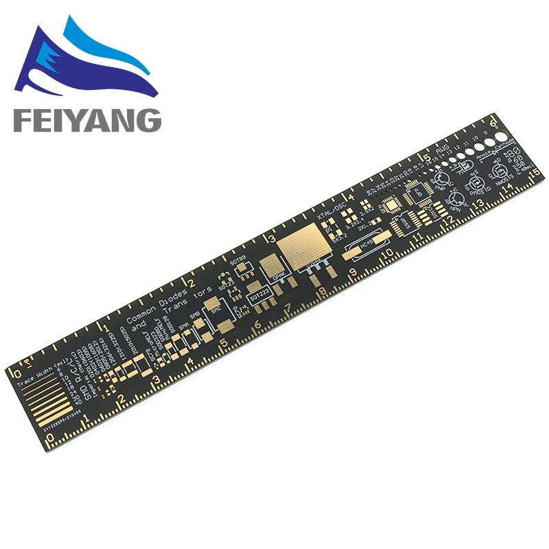 10 шт. линейка печатной платы для инженеров электроники для вентиляторов Geeks, эталонная линейка печатной платы, упаковочные блоки для печатных плат v2-6