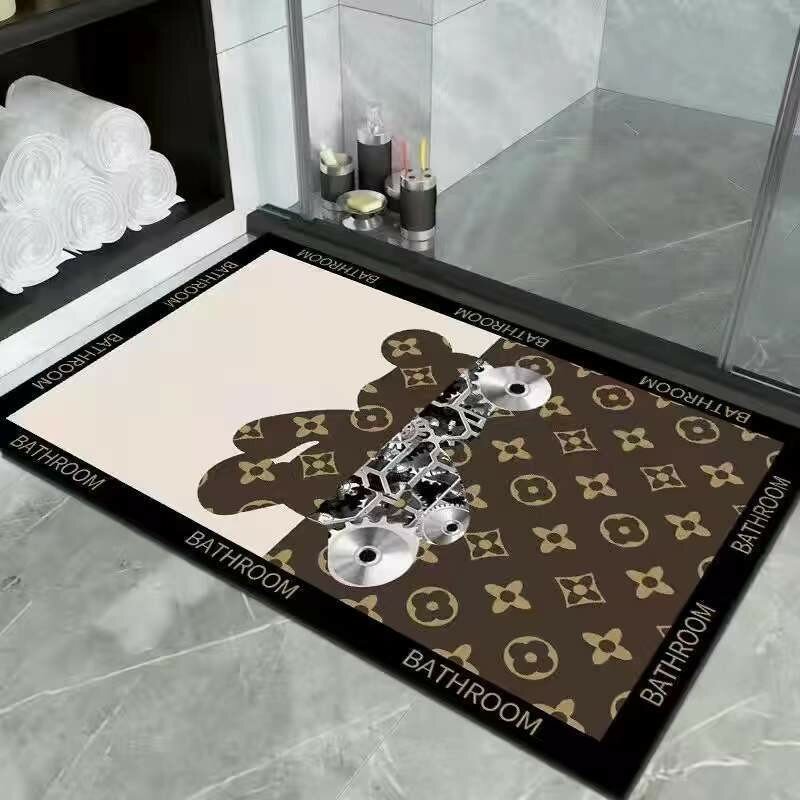 Stylish diatom mud floor cover with various pattern options for home and office entryways
