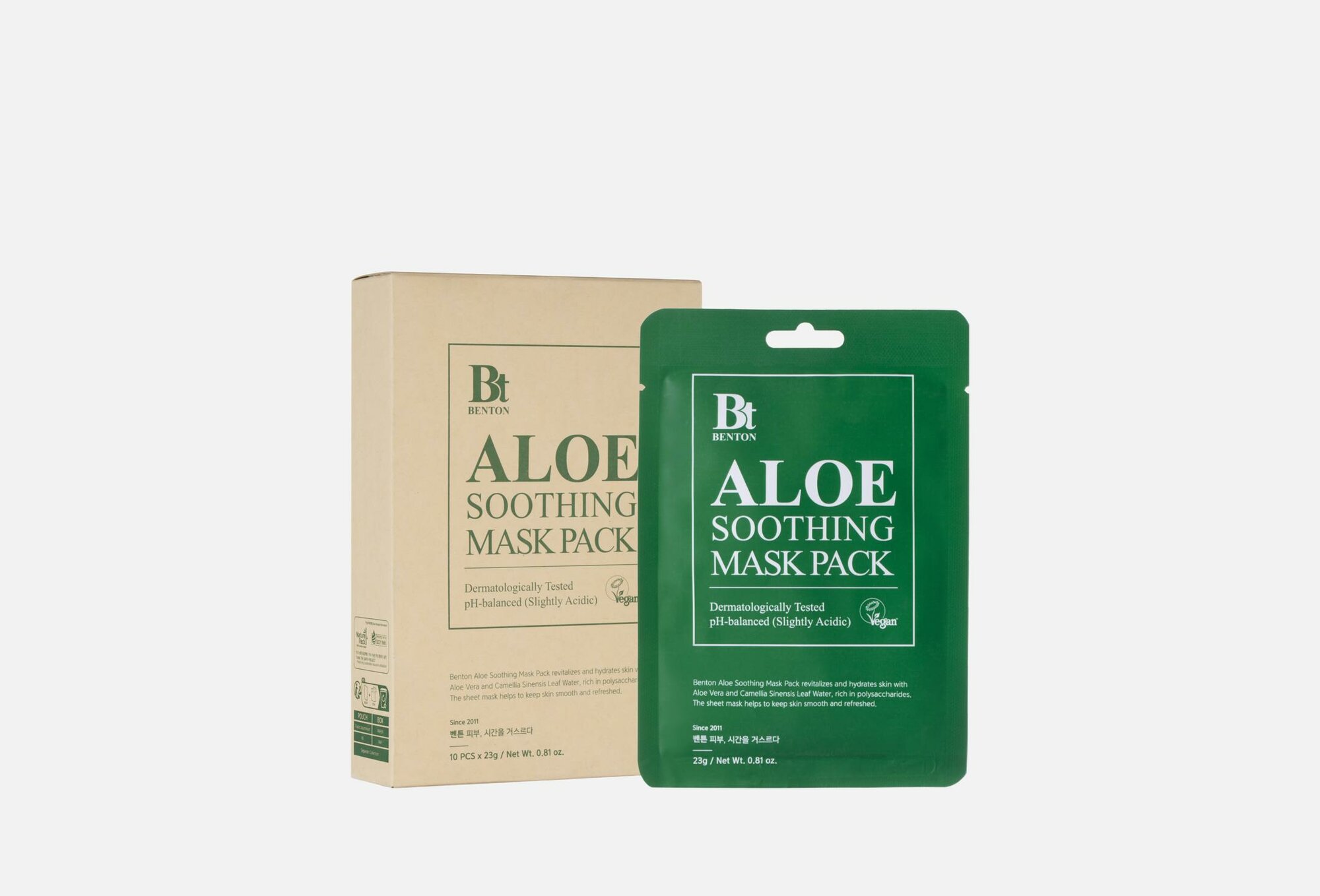 Набор тканевых масок для лица BENTON ALOE SOOTHING