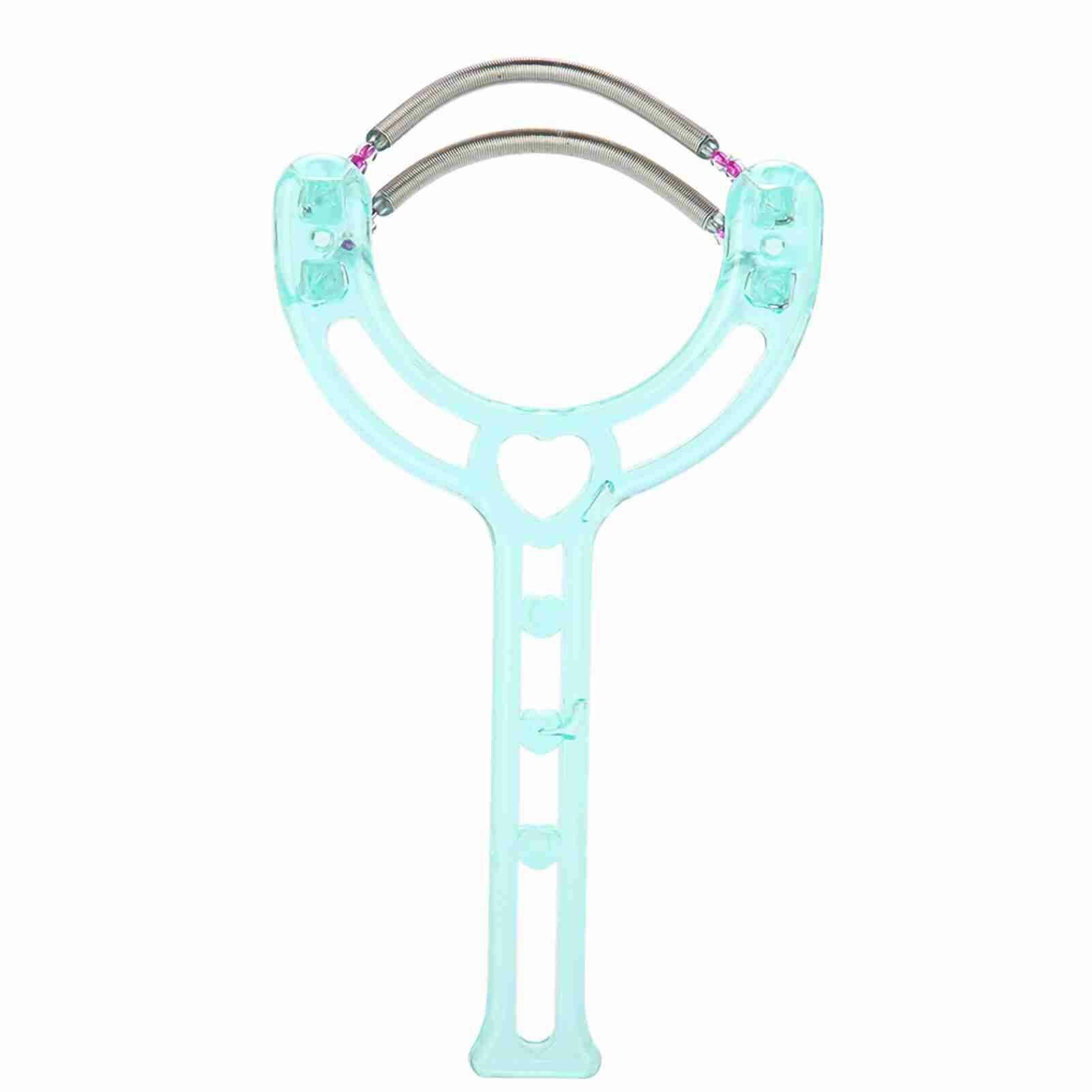 Портативный эпилятор для лица, устройство для удаления волос на лице, губах и теле, пластиковая пружина, косметический инструмент, зеленый