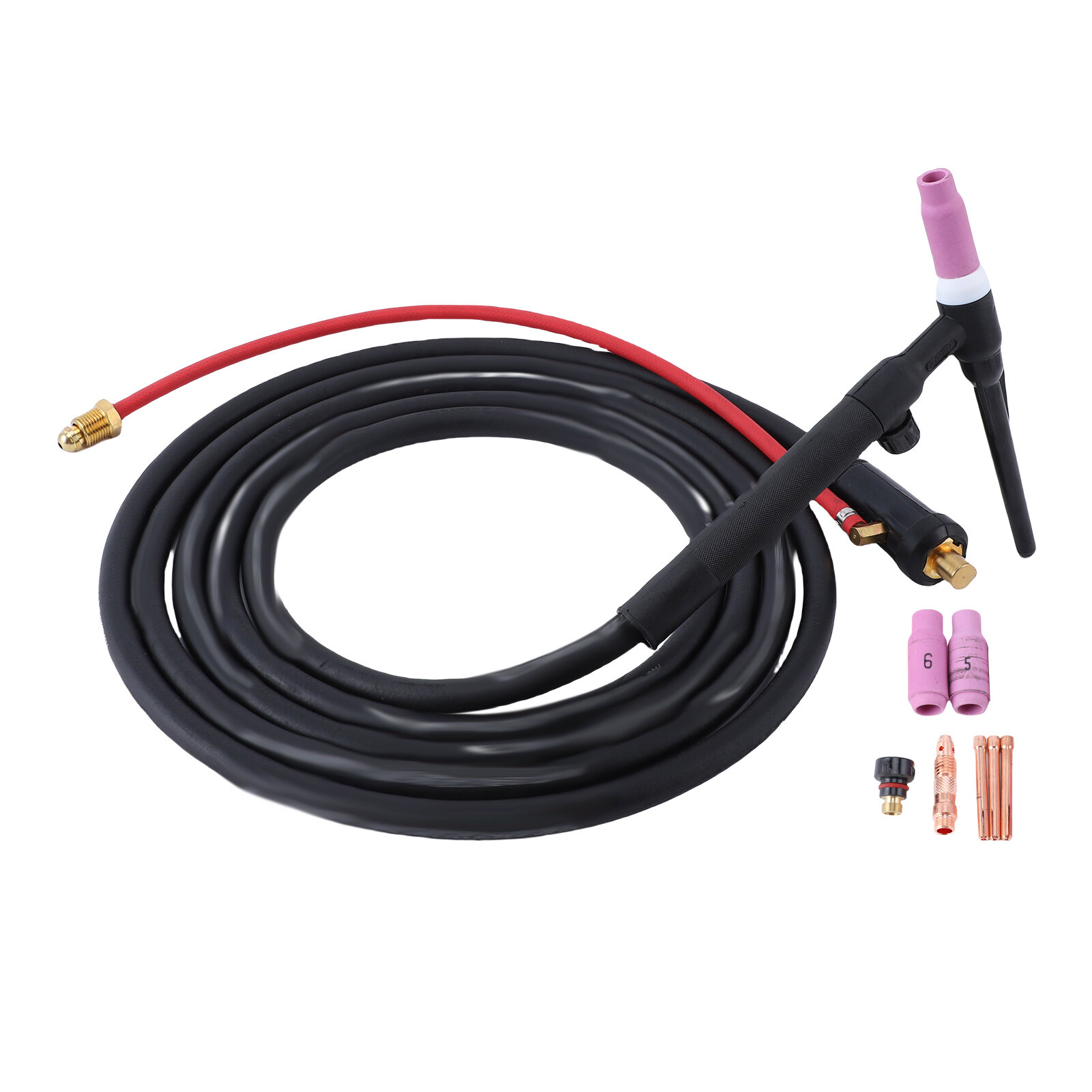 Argon Welding Gun Fit for ARC200 MIG200 MIG250 Welder 150A Integrated Air Cooled Lift TIG Torch with 4M Air Hose 35-50mm² Quick Connector