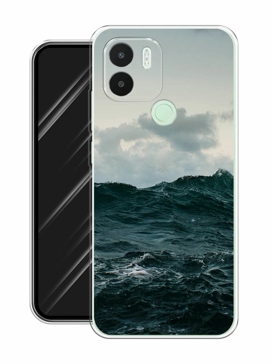 Чехол на Xiaomi Redmi A1+/Redmi A2+/Poco C51/C50 / Редми A1+ с принтом "Волны 11" — фото 1