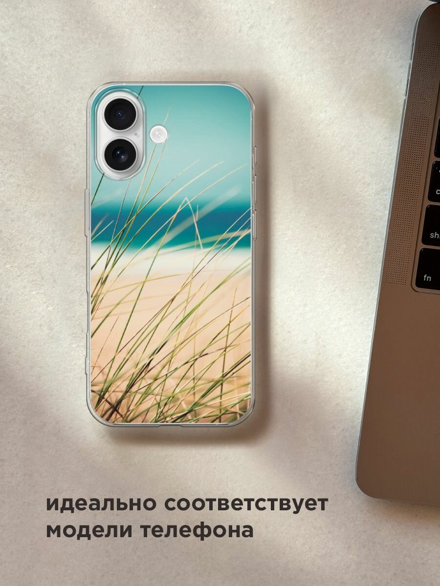 Чехол на Apple iPhone 17 / Айфон 17 с принтом "Морской пляж" — фото 1