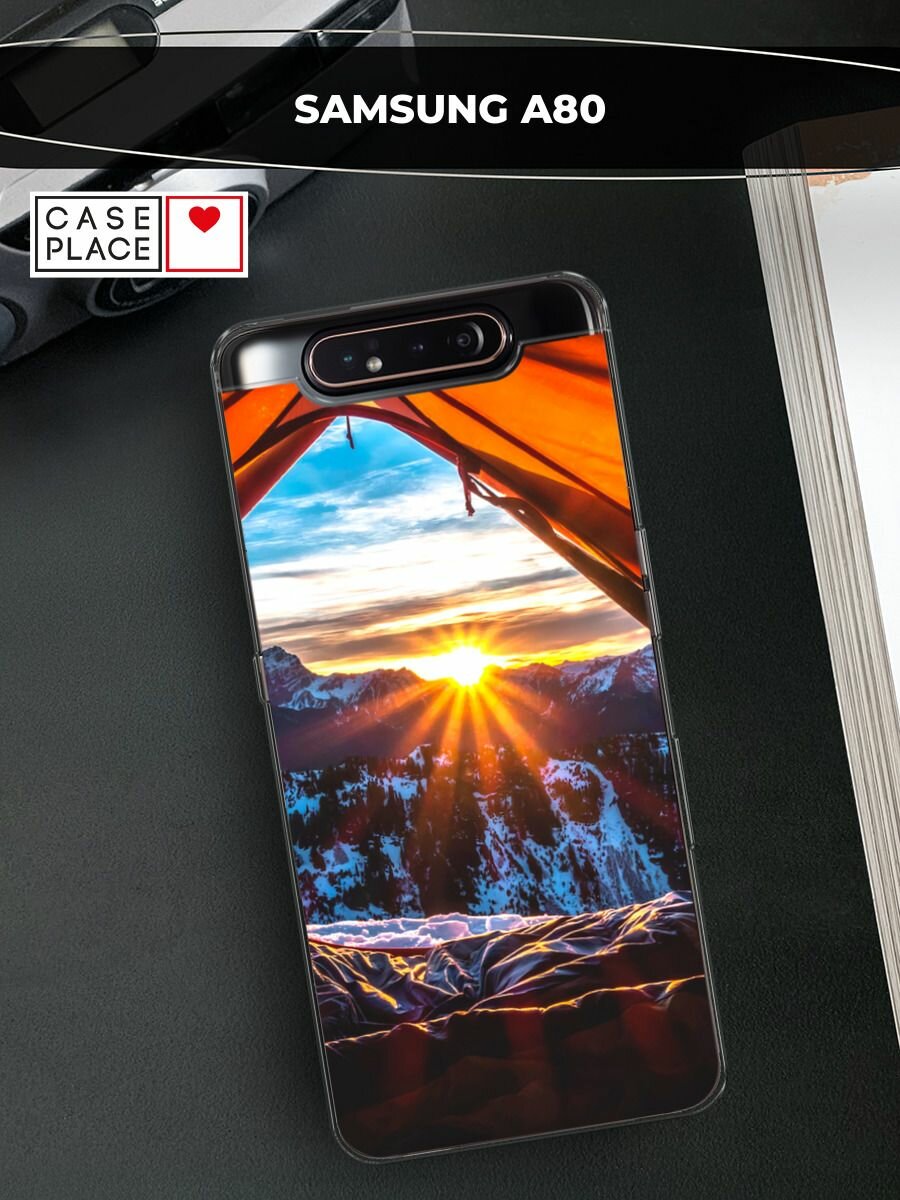 Чехол на Samsung Galaxy A80 / Самсунг Гэлакси A80 с принтом "Горы 7"