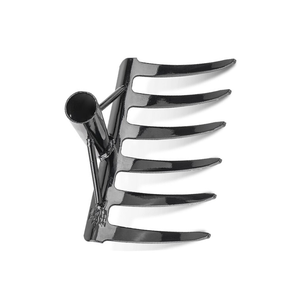 Сверхпрочные стальные садовые грабли с зубьями 6/8 остроты, подходящие для эффективного ухода за газоном и аэрации почвы в небольших садах