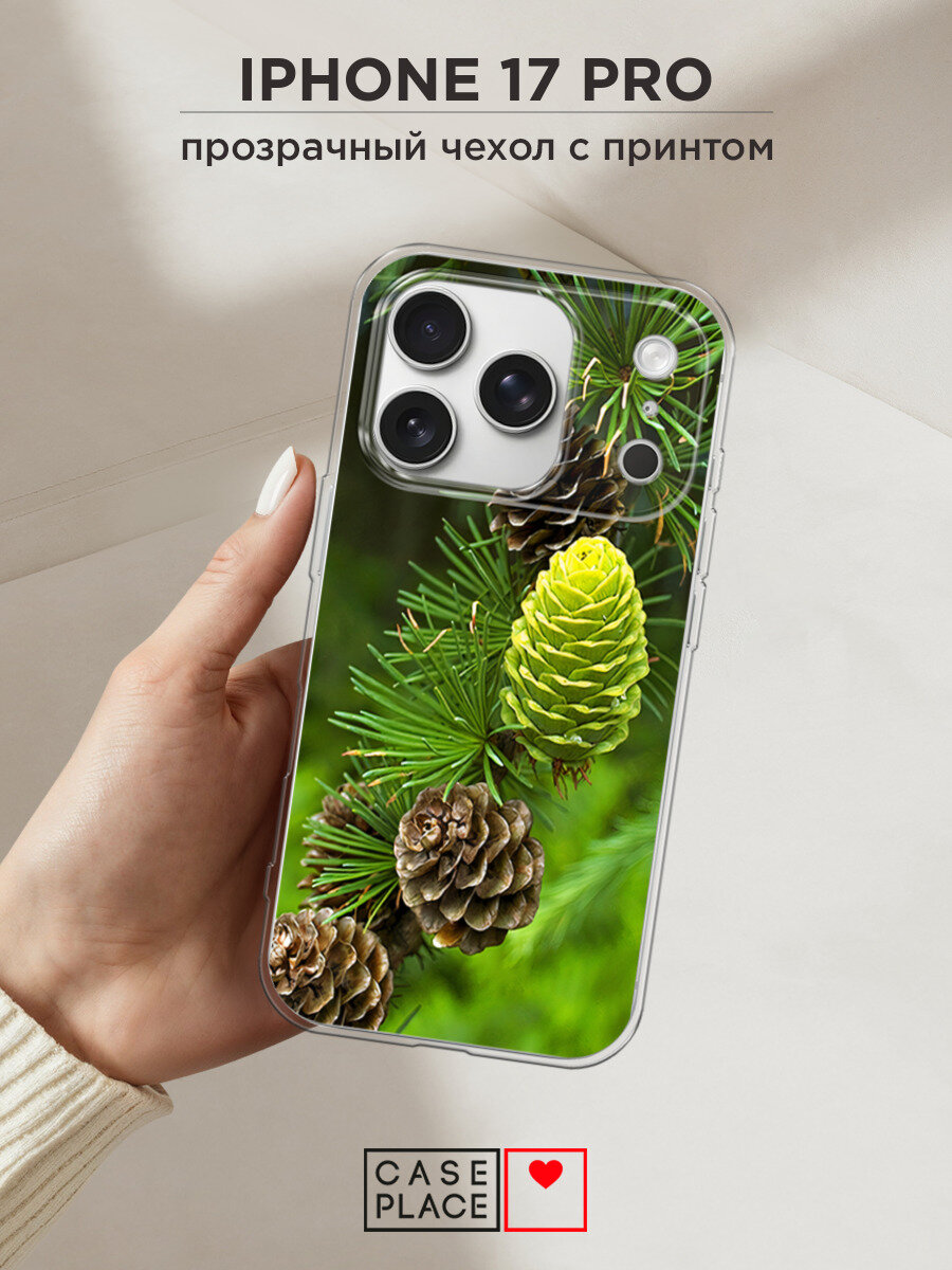 Чехол на Apple iPhone 17 Pro / Айфон 17 Про с принтом Лес 13
