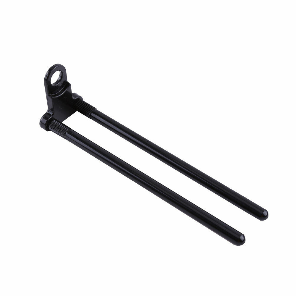 Black Aluminium alloy Snag Bar Ears Windproof Fishing Rod Connector For Bite , 2 x Snag Bar Ears, 1 x Fixing Hole, Dimension 16.5 * 3.6 * 4.5cm, Package Weight 68g