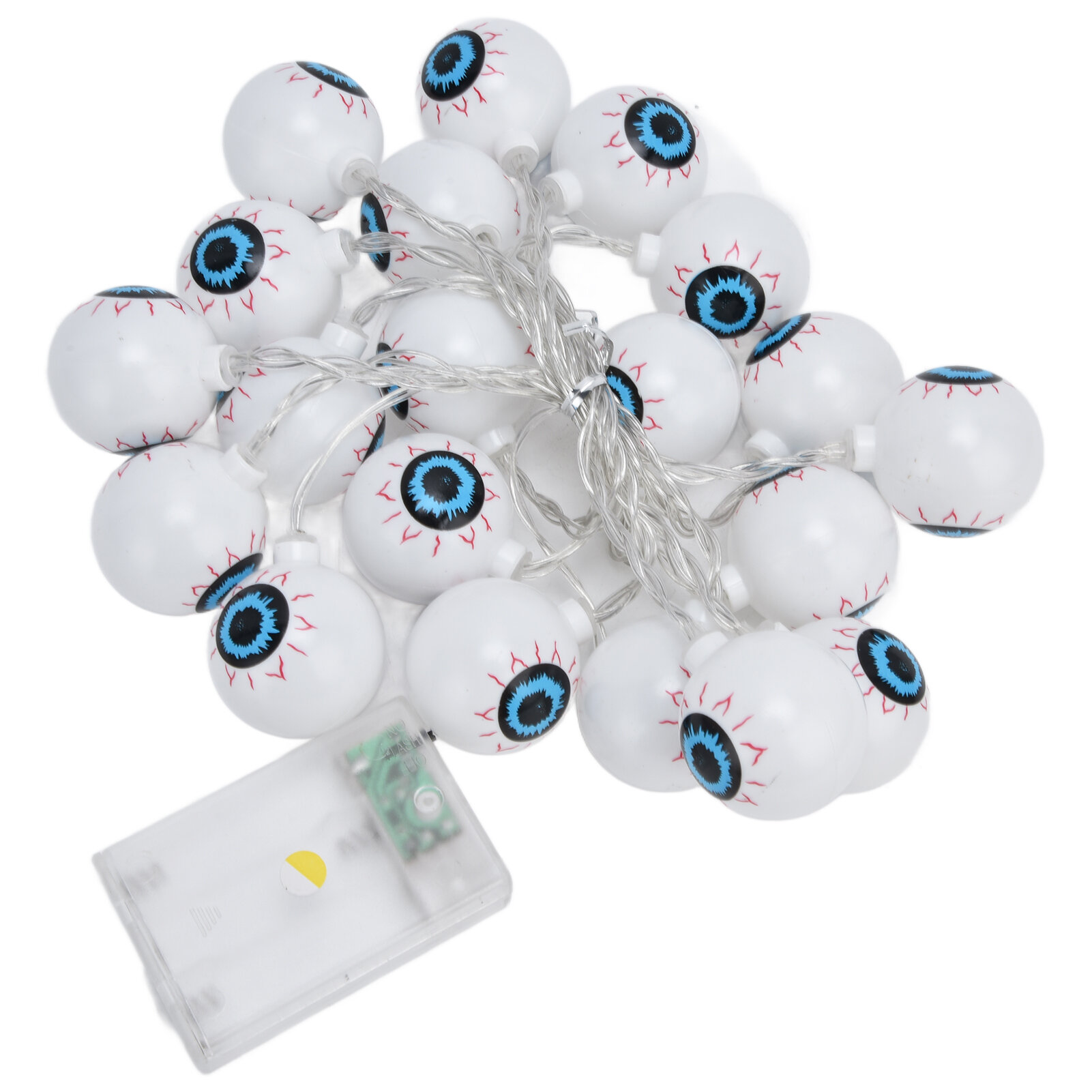 20LED гирлянда 9,8 футов на Хэллоуин, призрак, гирлянда для глазного яблока, рождественская гирлянда для спальни, украшение для фестиваля