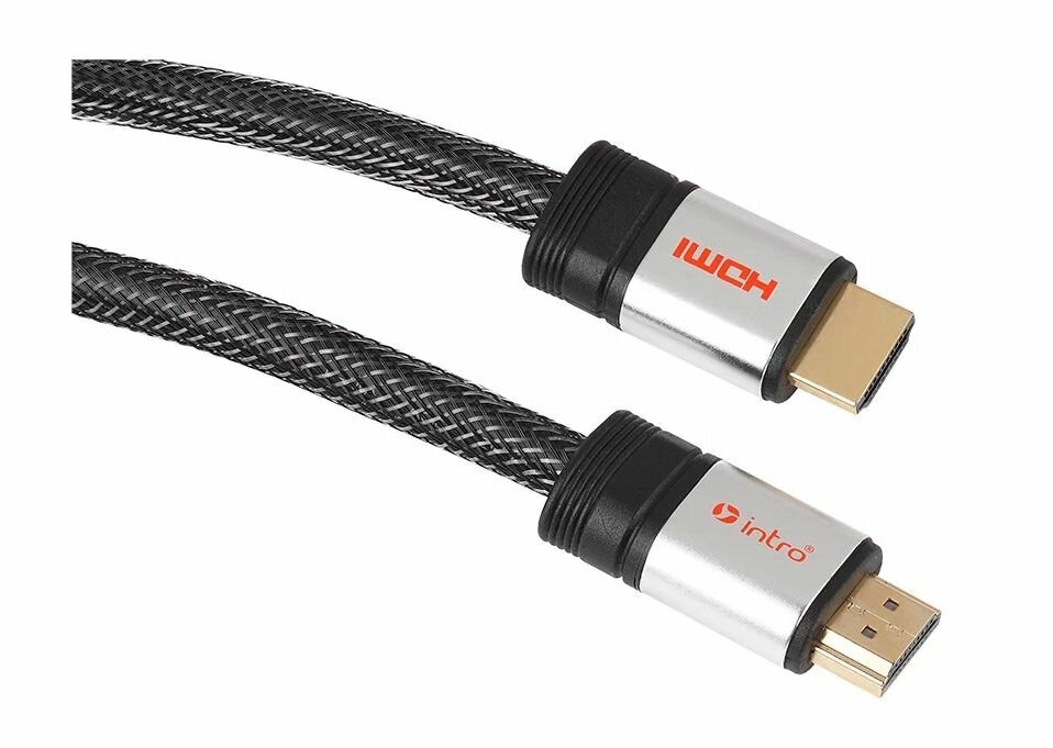 Кабель HDMI - HDMI 2м Intro Gold-plated Metal shell v1.4 (2001212)