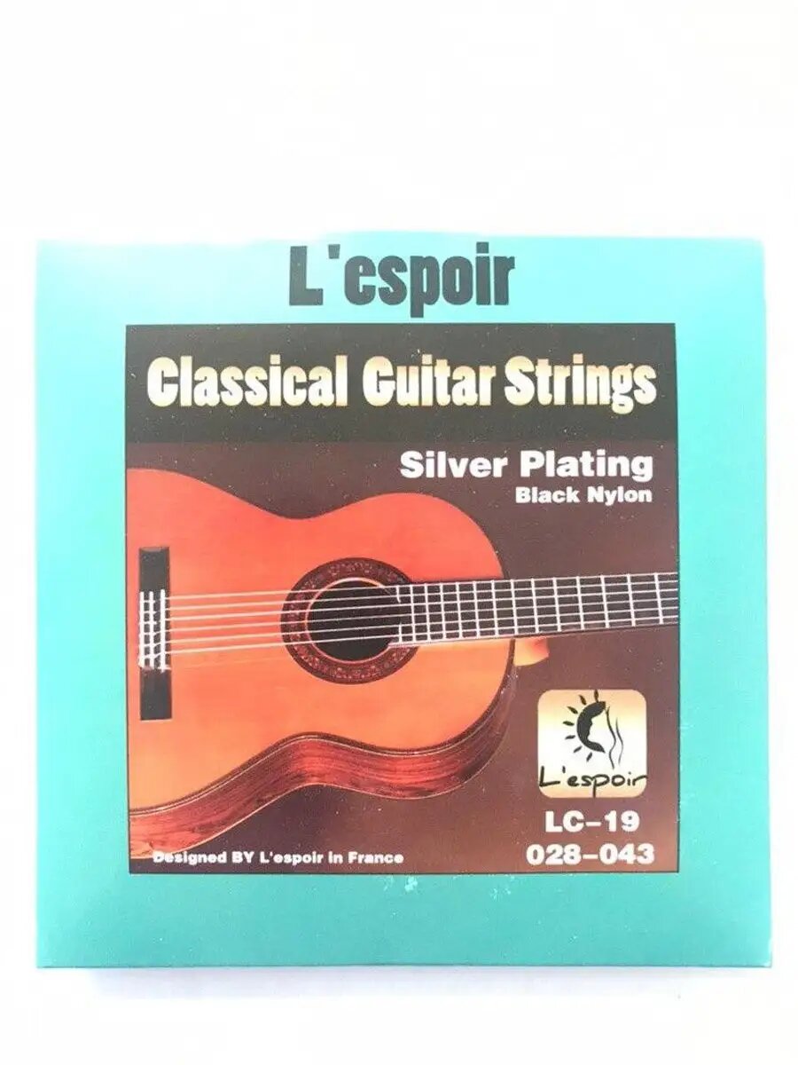 Струны для классических гитар L'ESPOIR LC-19 чёрного цвета