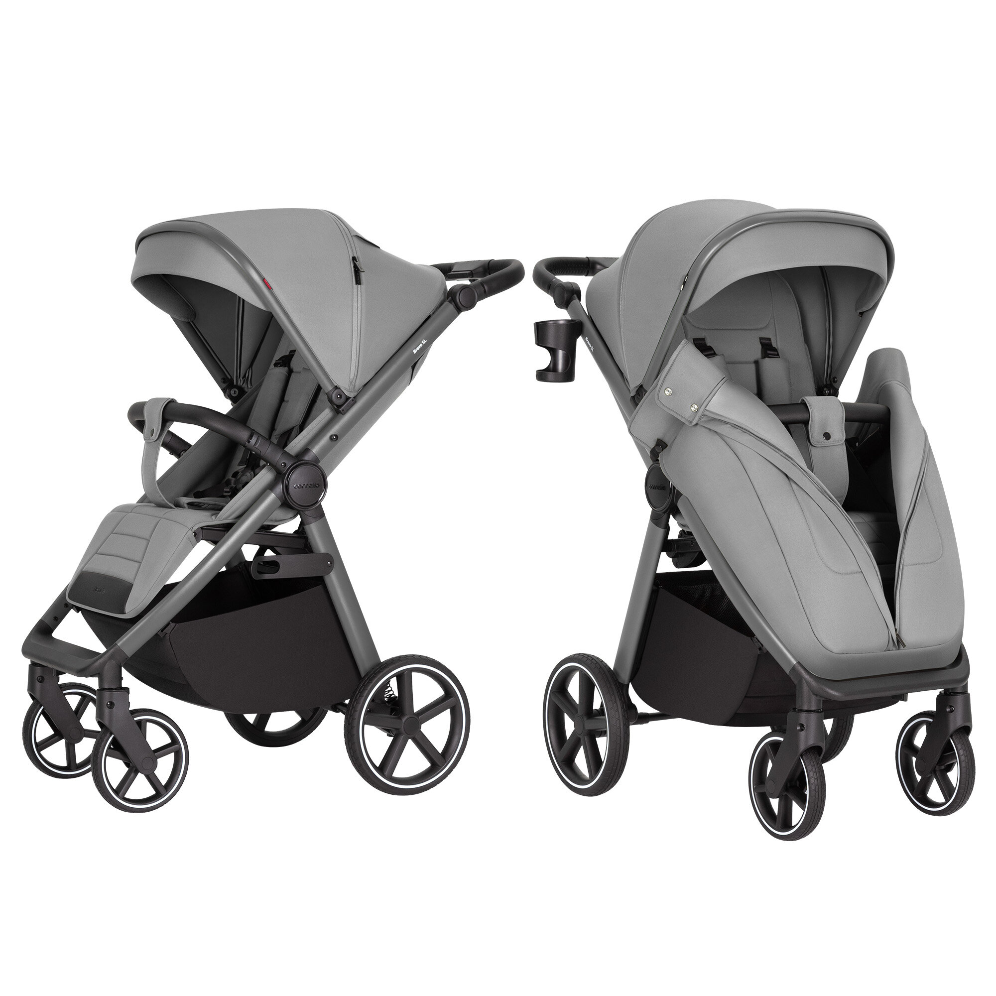 Коляска прогулочная Carrello Bravo SL DELUXE CRL-5520 Shuttle Grey 2025 (серая рама)