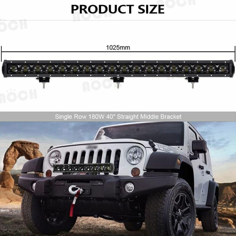 6D LED-панель 40 дюймов (103 см) мощная световая балка на бампер, прожекторы для тюнинга внедорожников, дальний свет