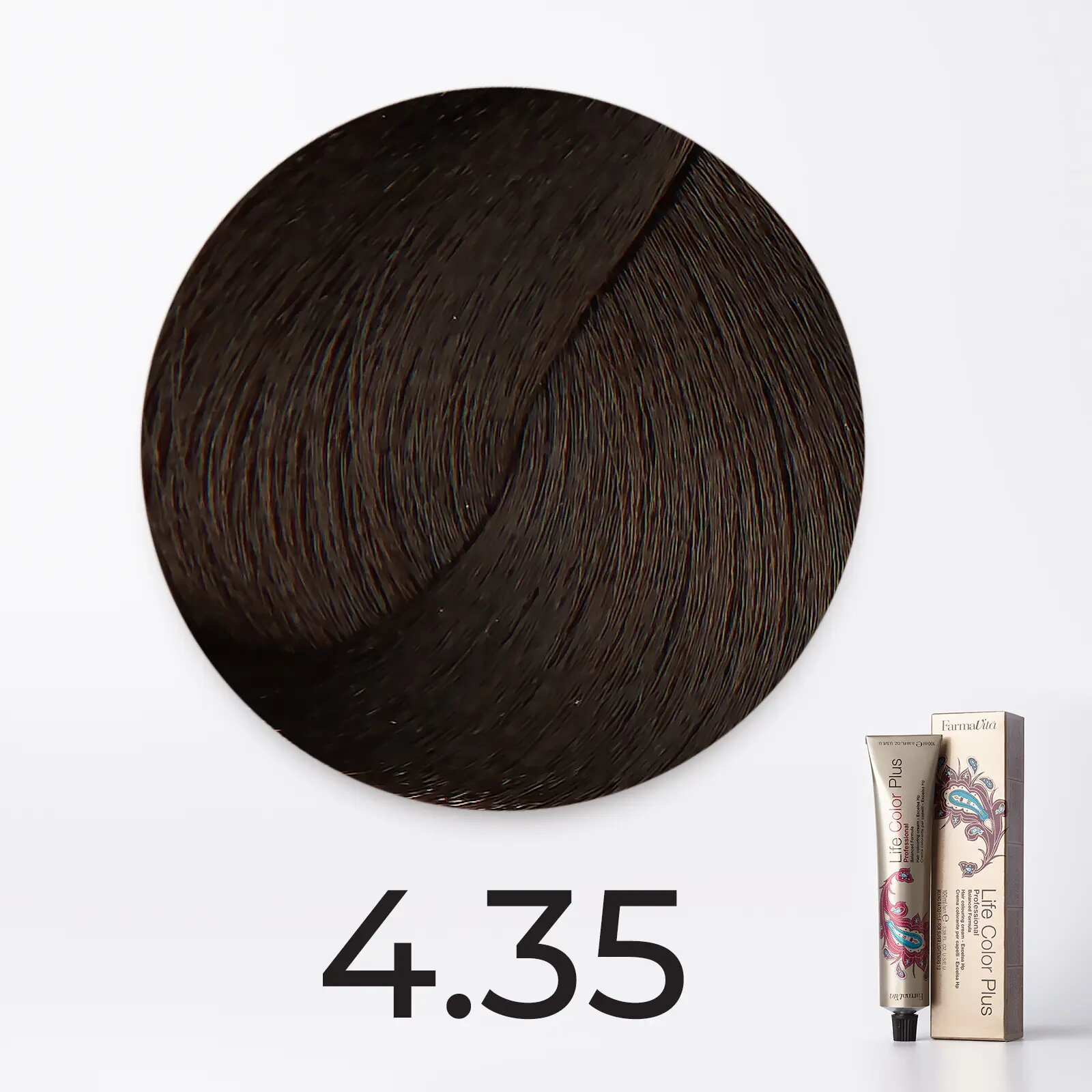 FarmaVita Краситель для волос Life Color Plus 4.35 Горький шоколад, 100 мл