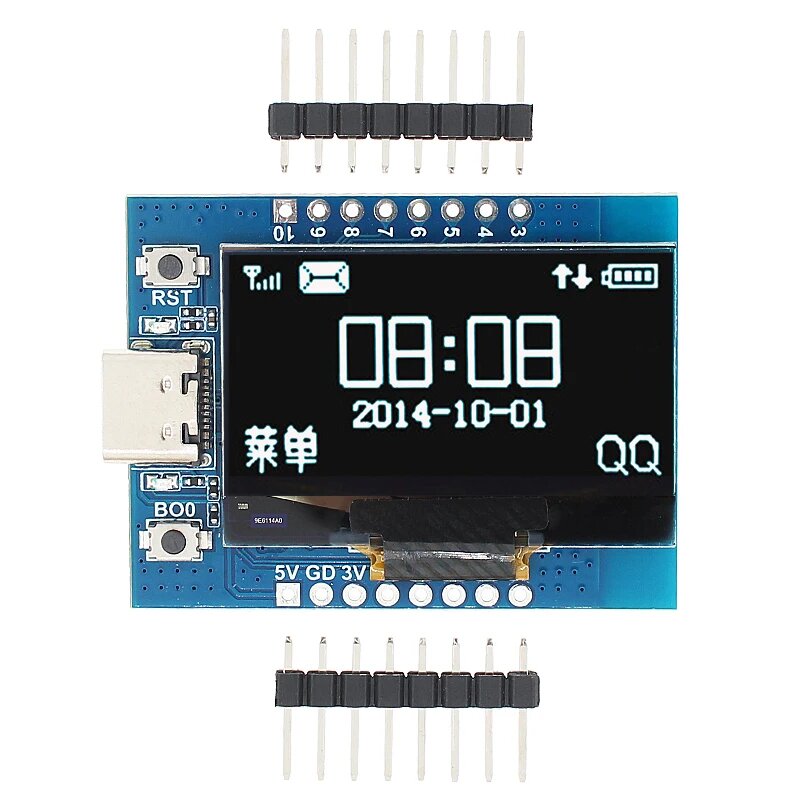 Модуль ESP32-C3 AITEWIN ROBOT с OLED дисплеем 1.3 inch White
