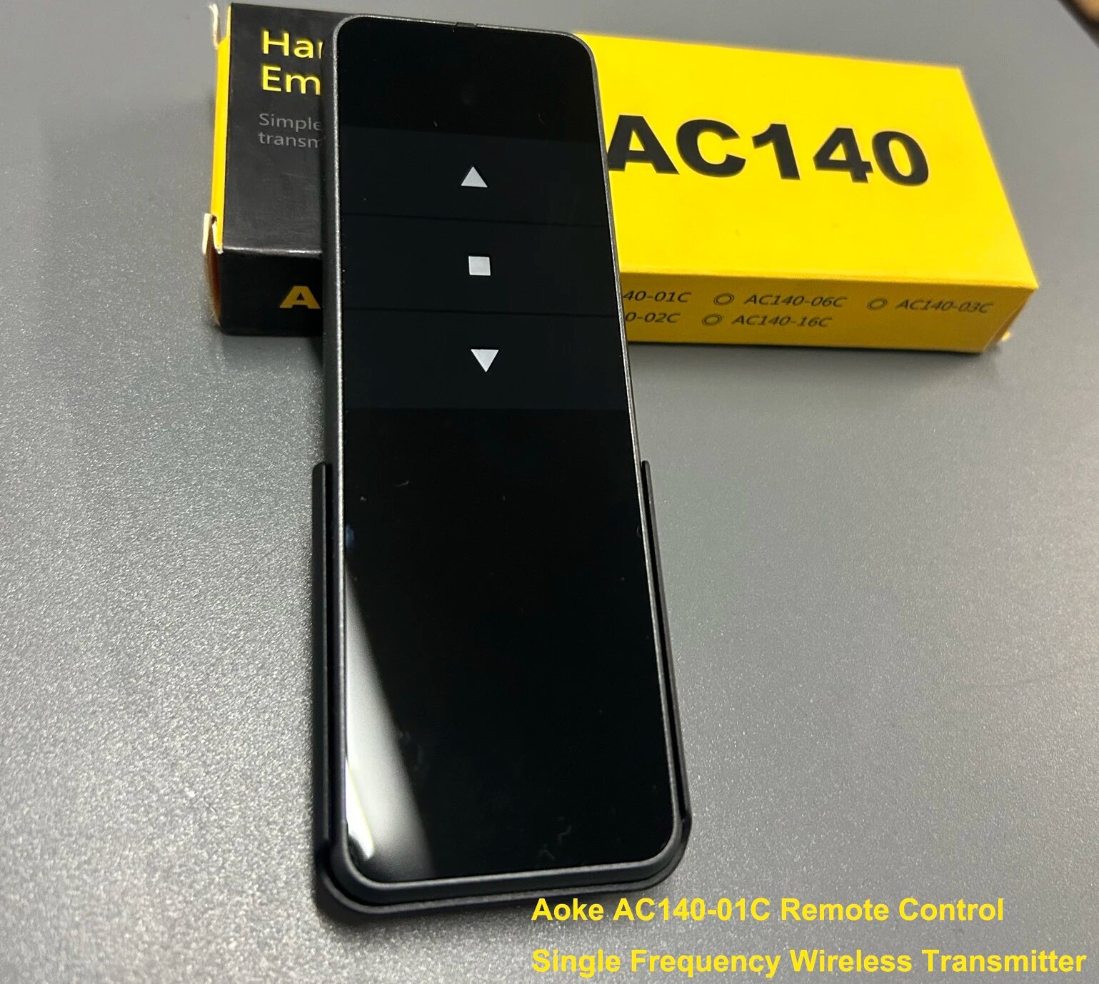 Совершенно новый одночастотный беспроводной передатчик Aoke AC140-01C с дистанционным управлением для электрических штор, рулонных штор