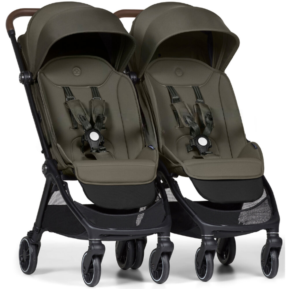 Коляска прогулочная для двойни Bumprider Connect.mini Forest Green (2 коробки)