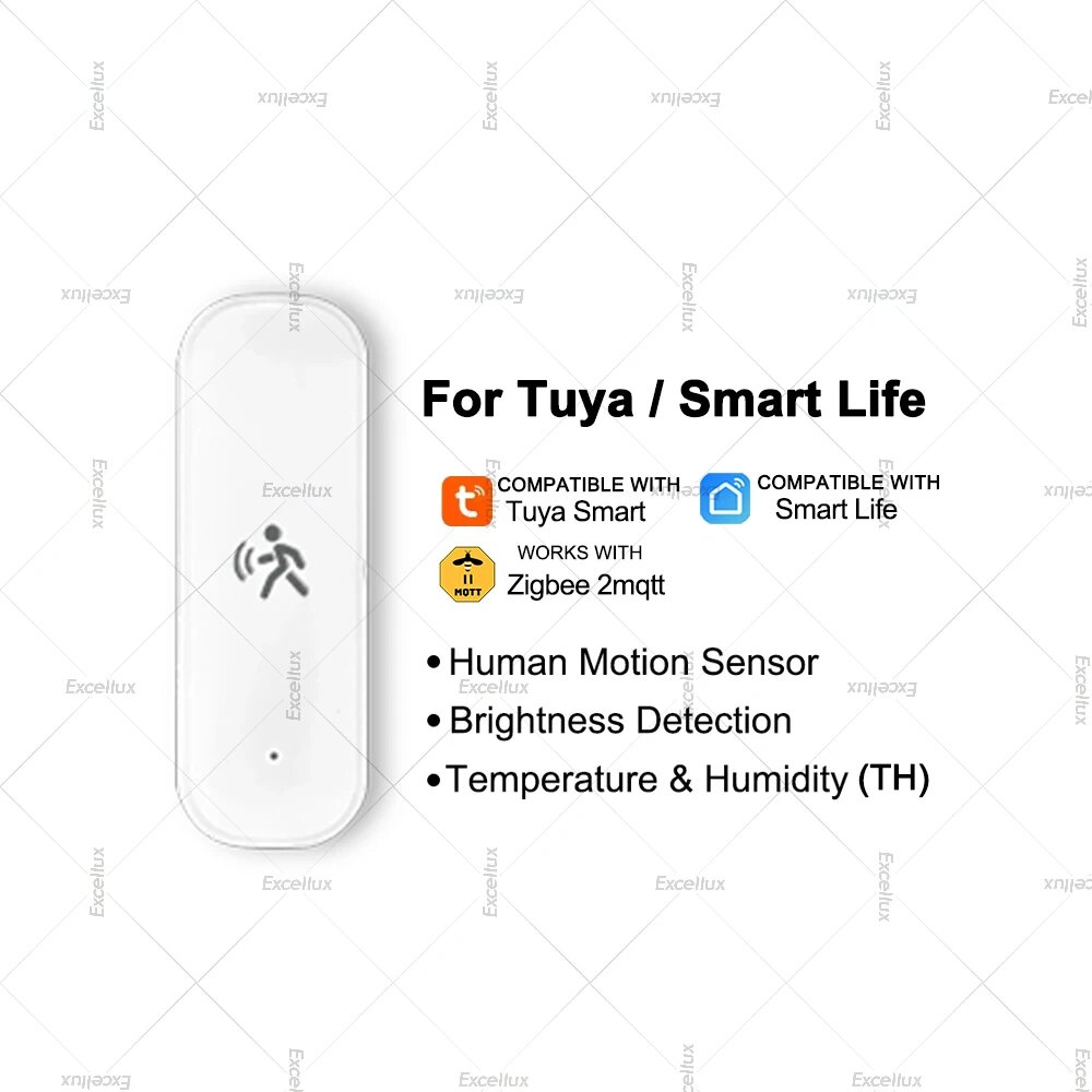 Датчик движения человека Zigbee 10 ГГц для Tuya Smart Life или Zigbee2MQTT for tuya (Lux TH)