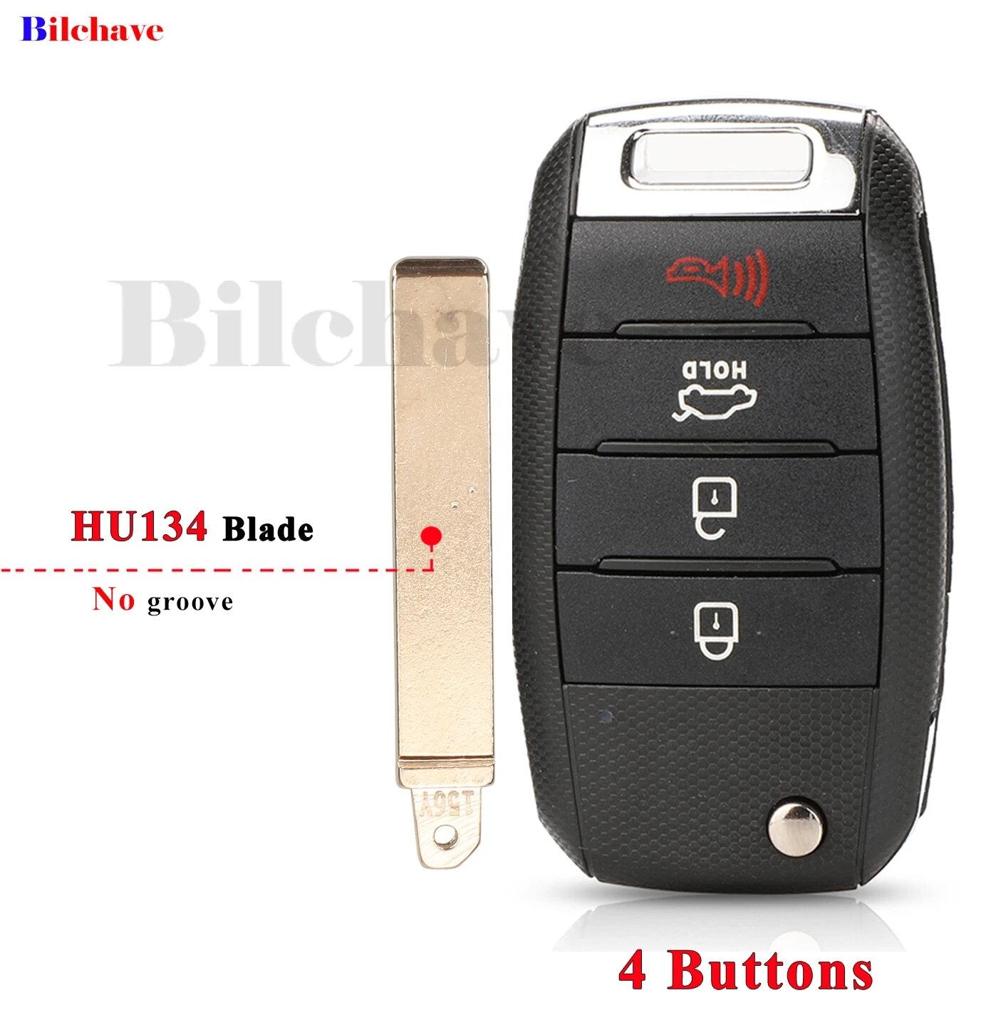 Брелок ключа 4 кнопки HU134 для KIA Sorento Carens