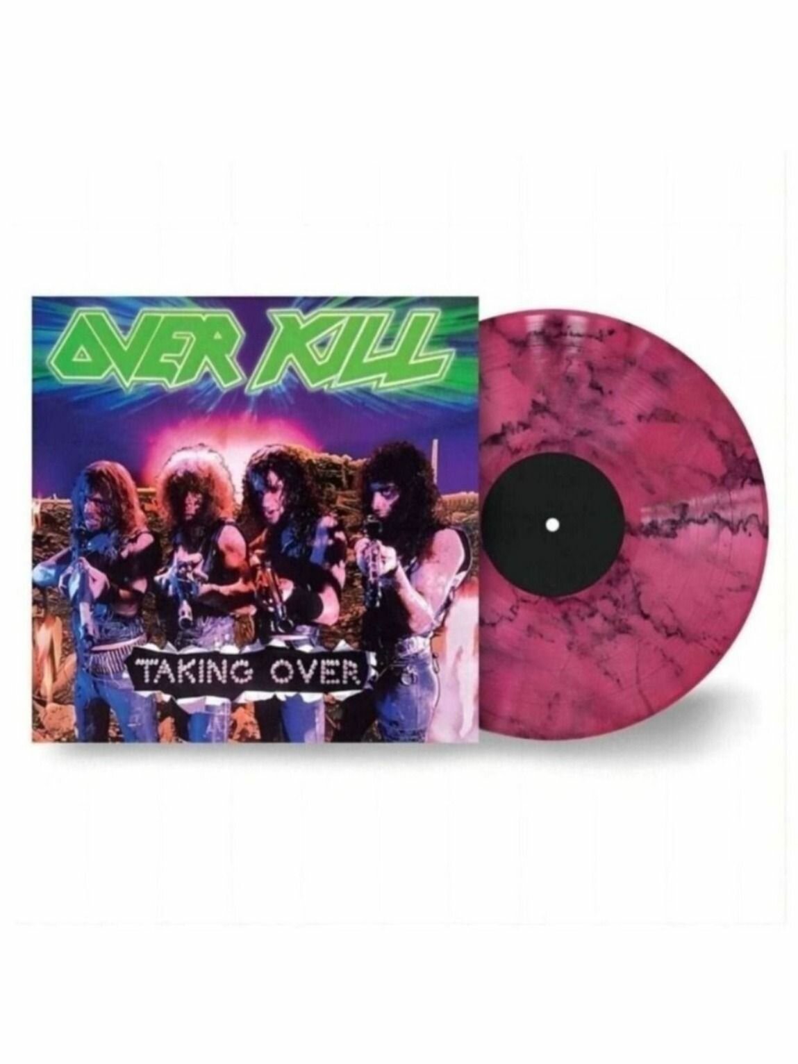 Виниловая Пластинка Overkill - Taking Over Vinyl, LP, Album, Pink Marble SS Still Sealed,