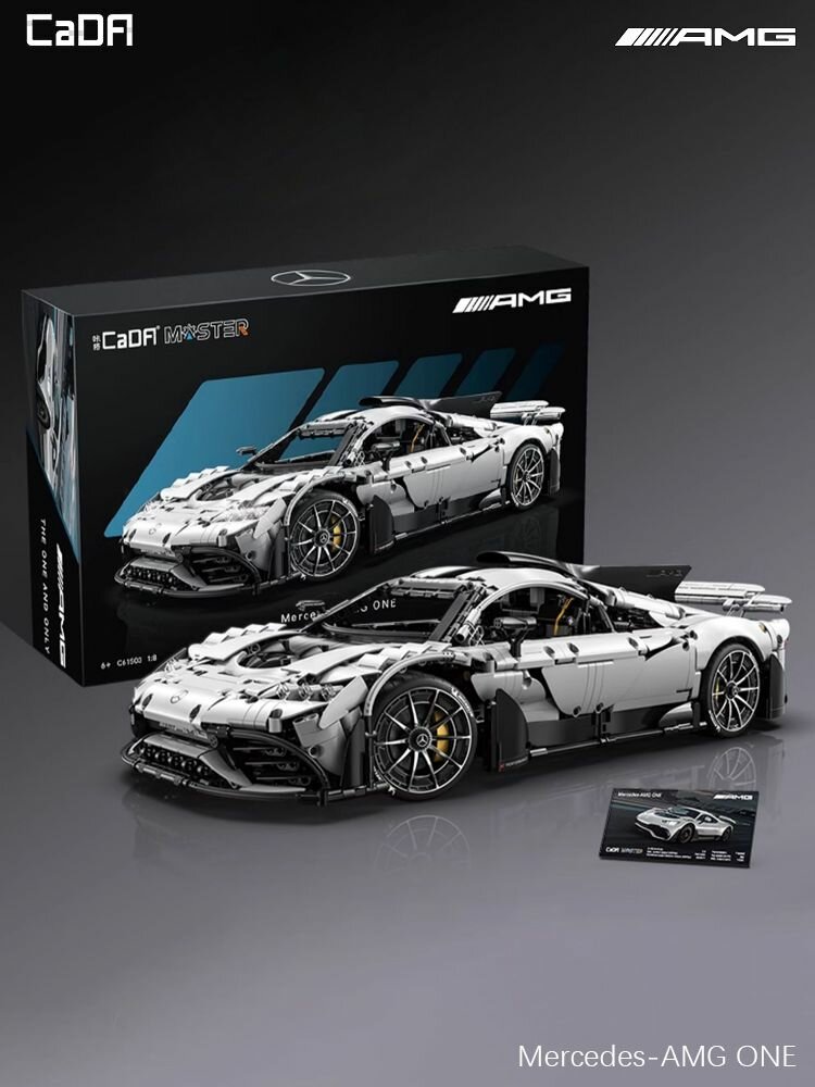 Конструктор CaDA C61053 Mercedes-AMG ONE, Technic Суперкар, коллекционная модель, Машина на пульте управления, 3295 деталей, подарок для мальчиков