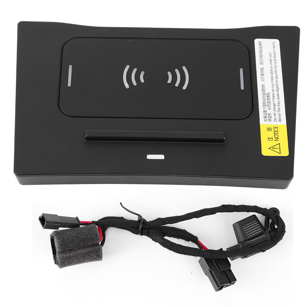 15 Вт Черное беспроводное зарядное устройство зарядная тарелка мобильного телефона подходит для Hyundai IX25 Creta Cantus 2017-2020