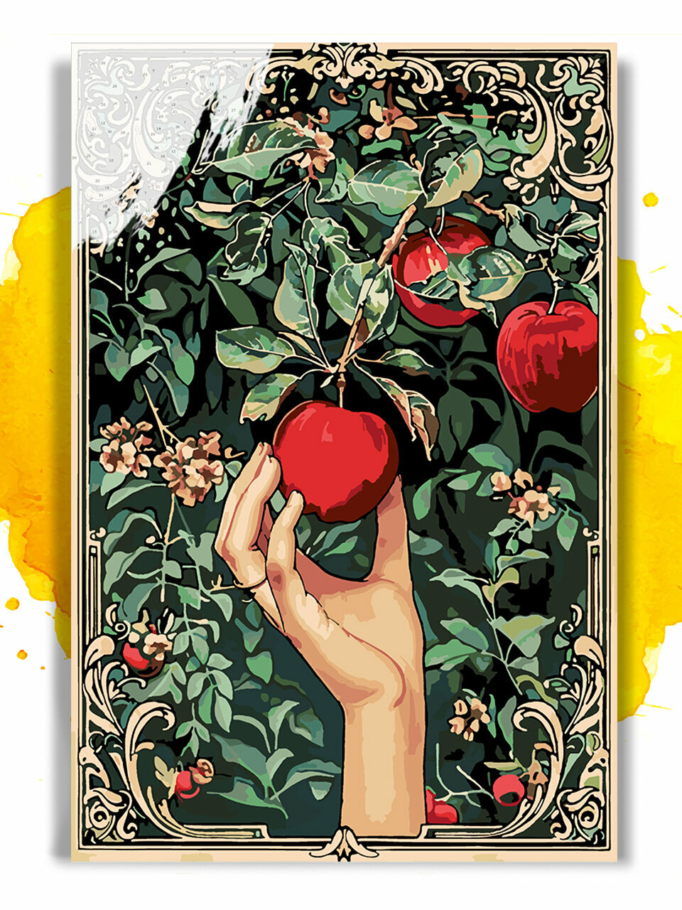 Картина по номерам на холсте Плод в ладони, 40 х 60 см