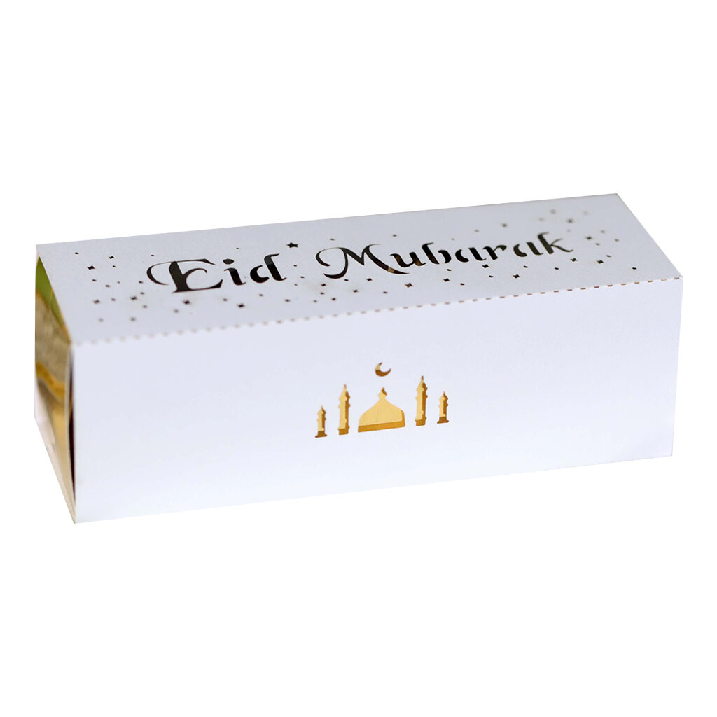 100шт Коробки для конфет Eid Mubarak Ramadan Kareem Шоколадные подарочные коробки Исламские Мусульманские