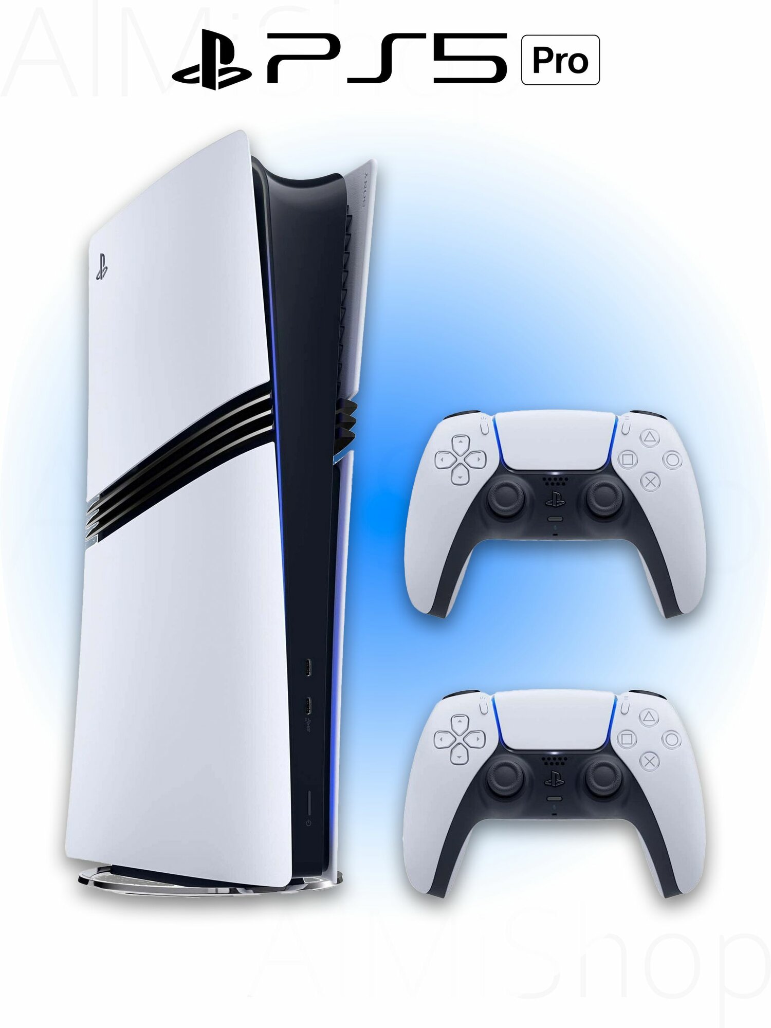 Игровая приставка Sony PlayStation 5 PRO + 2 геймпад (белый)