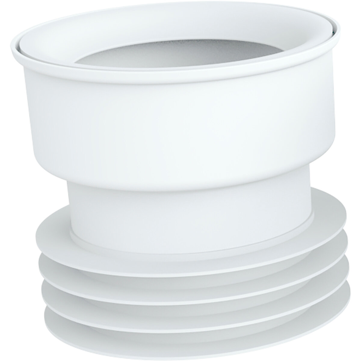 Манжета унитаза Unicorn T30, подходит для малогабаритной комнаты, белая