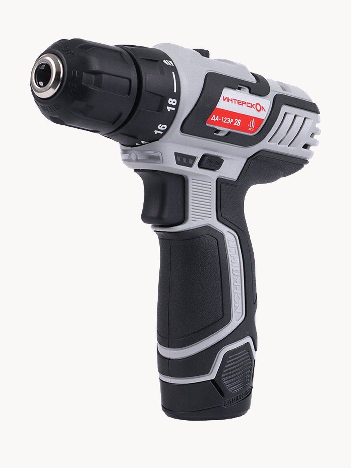 Дрель-шуруповерт аккумуляторная Интерскол ДА-12ЭР (Li-ion, 2 аккум, 2Ач) промо